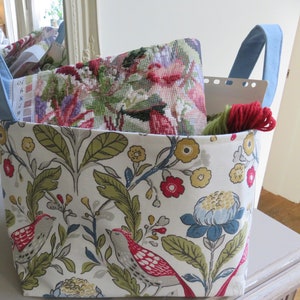Large Craft Basket, Knitting Basket, Crochet Basket, Sewing Basket - Etsy