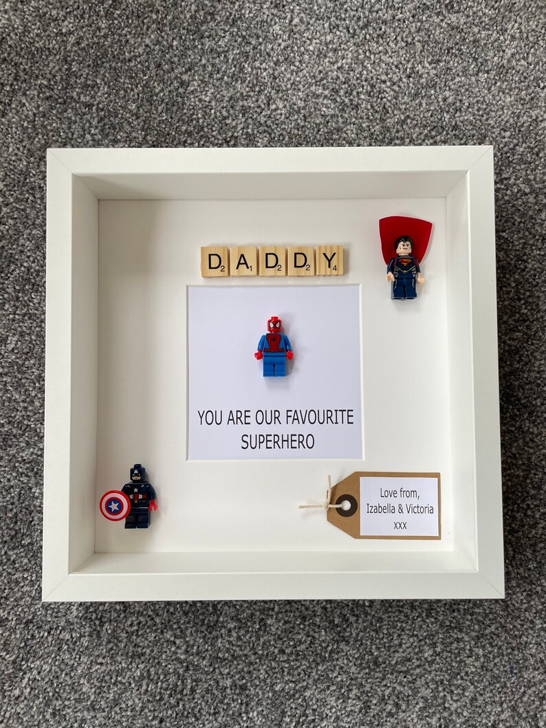 Daddy Superhero Frame Daddy Frame Fathers Day Gift Fathers - Etsy UK
