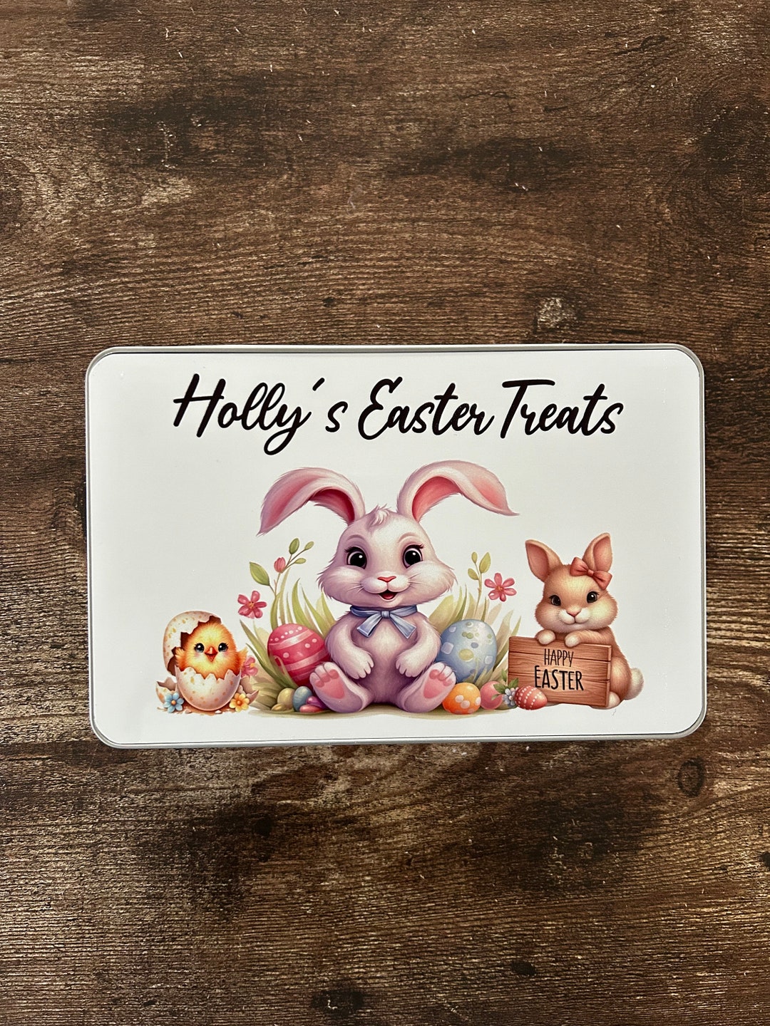 Easter Treats Tin, Easter Egg Tin, Easter Gift for Kids, Kids Easter ...