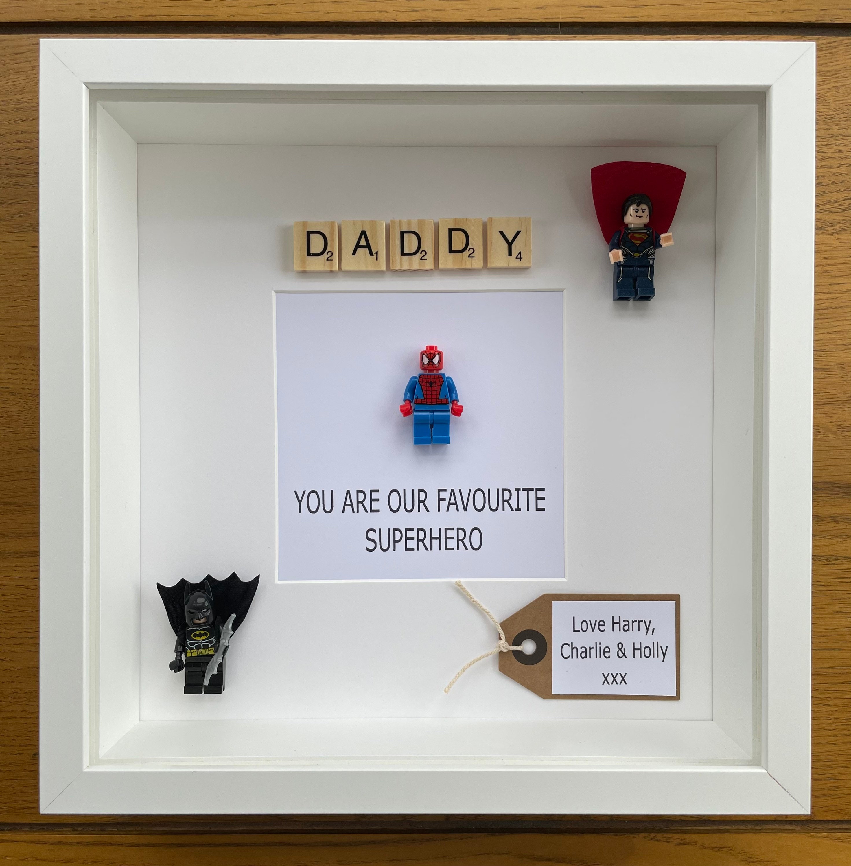 Daddy Superhero Frame Daddy Frame Fathers Day Gift Fathers - Etsy UK