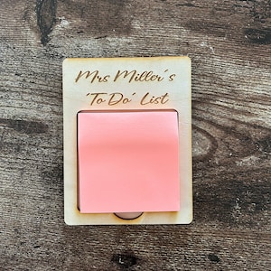 Post It Note Holder, Post It Holder, Personalised Post It Holder, Funny ...