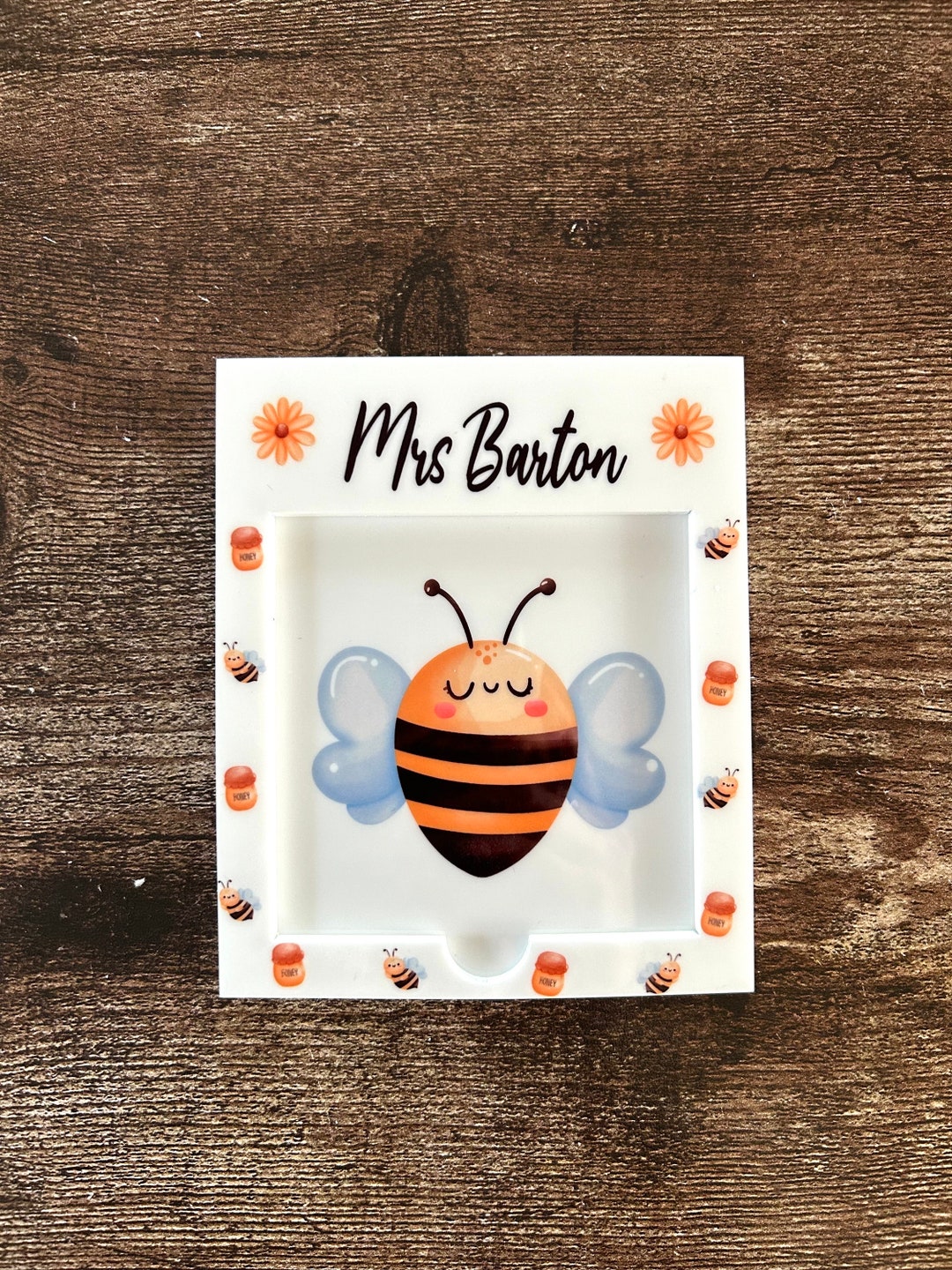 Personalised Sticky Note Holder, Teacher Post It Note Holder, Post It ...