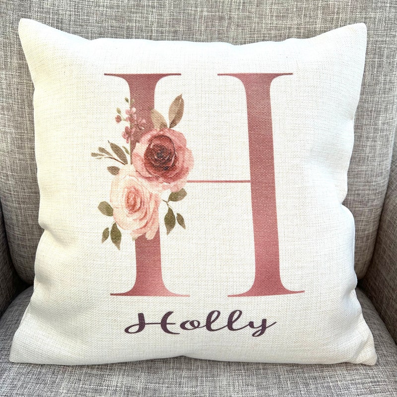 Initial Cushion - Etsy
