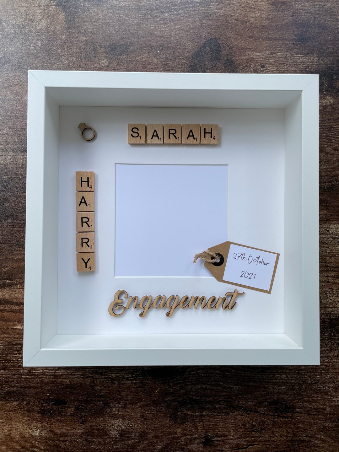 Personalised Engagement Frame, Engagement Photo Frame, Engagement Gift ...