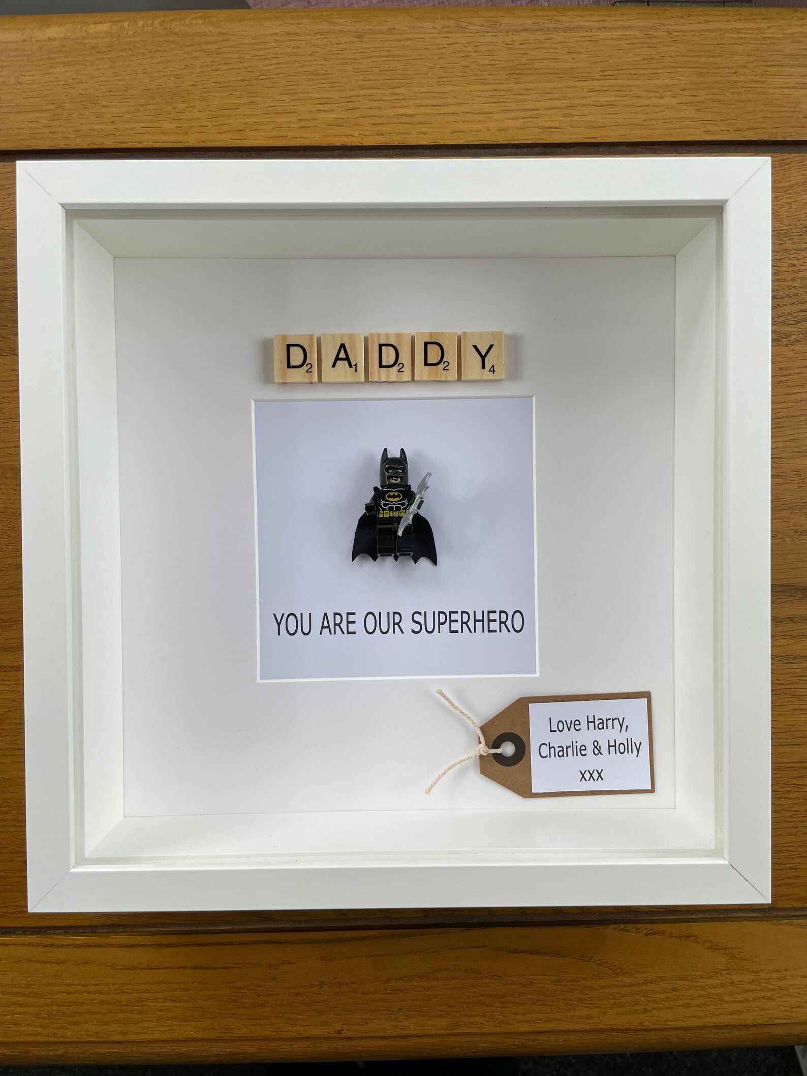 Daddy Superhero Frame Daddy Frame Fathers Day Gift Fathers | Etsy