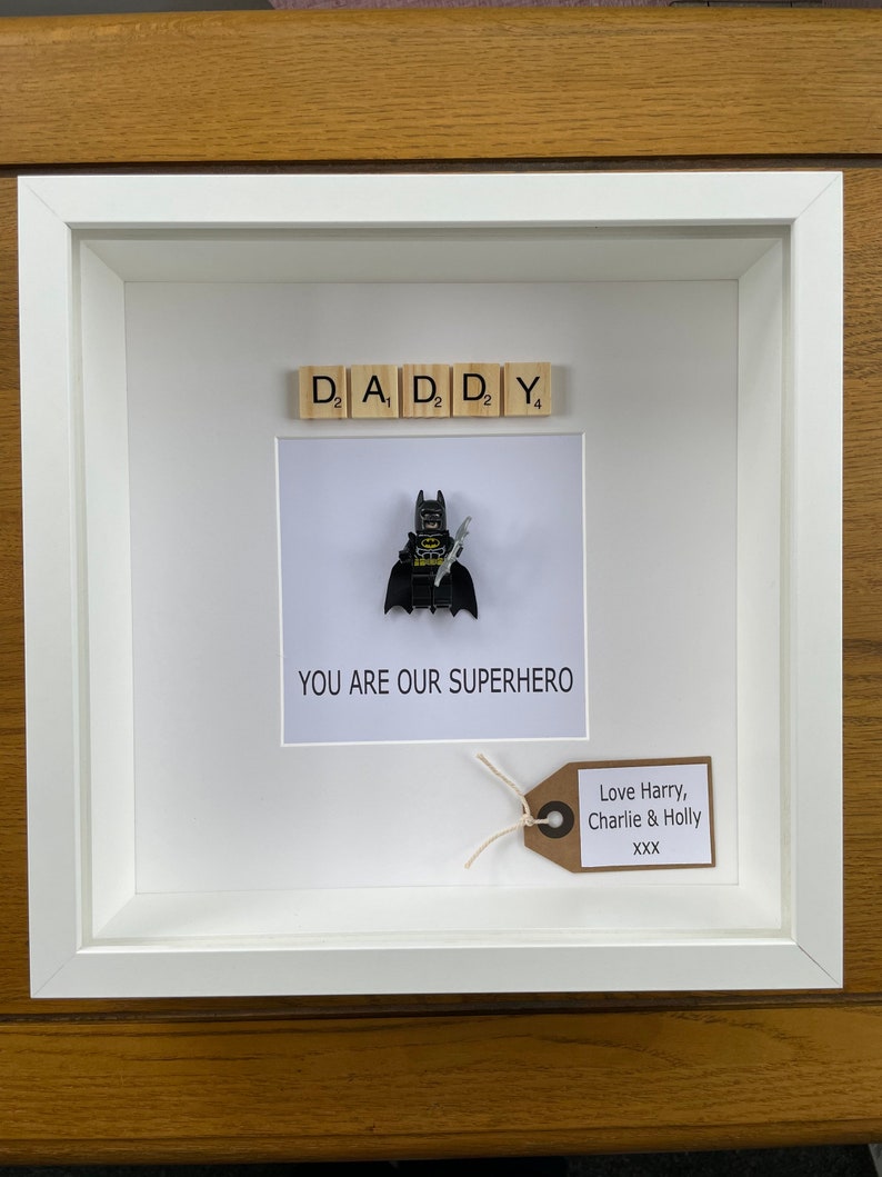 Daddy Superhero Frame Daddy Frame Fathers Day Gift Fathers - Etsy