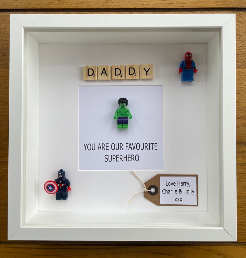 Daddy Superhero Frame Daddy Frame Fathers Day Gift Fathers - Etsy UK