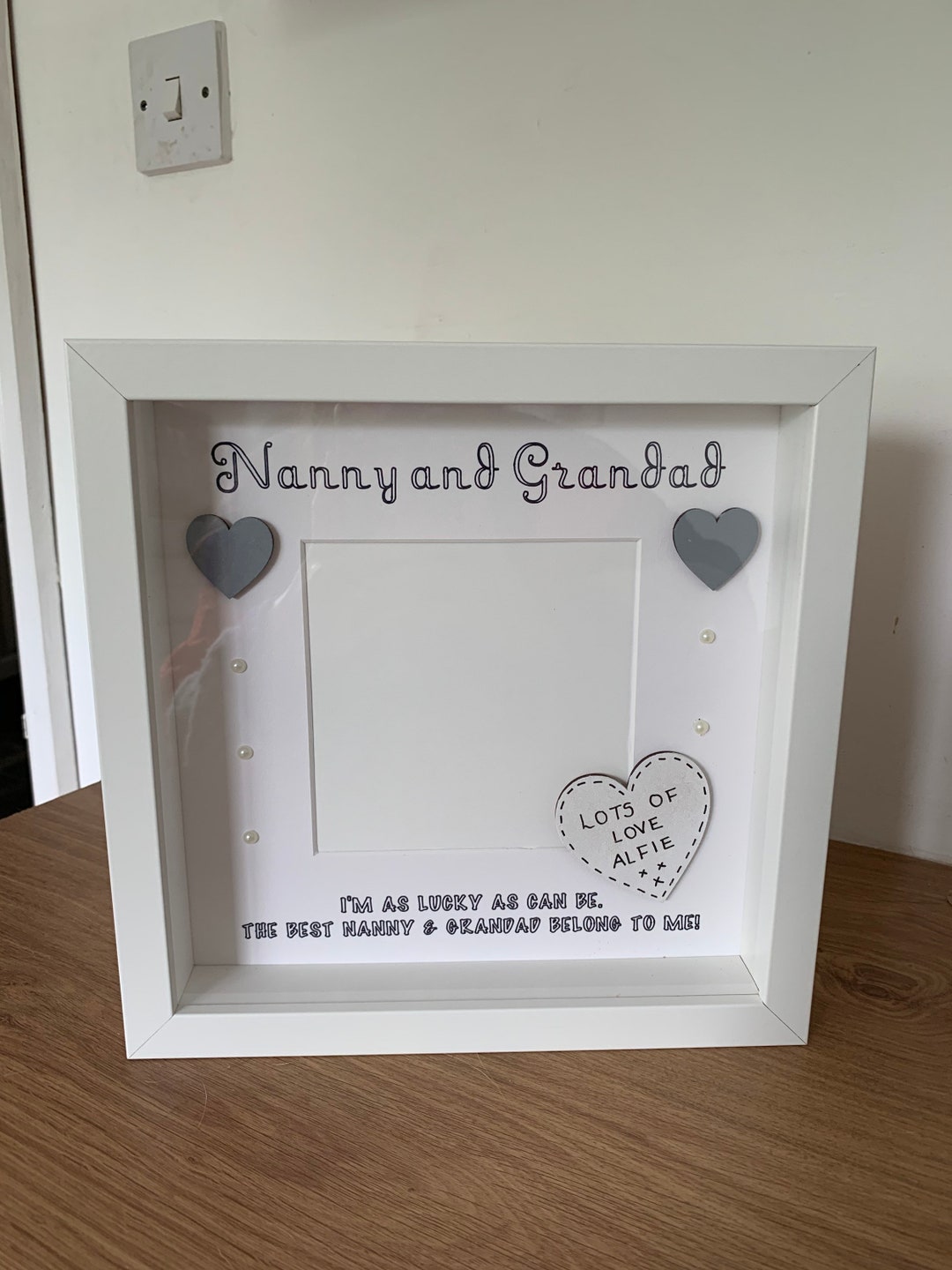 Personalised Nanny and Grandad Frame, Mothers Day Frame, Gift for ...