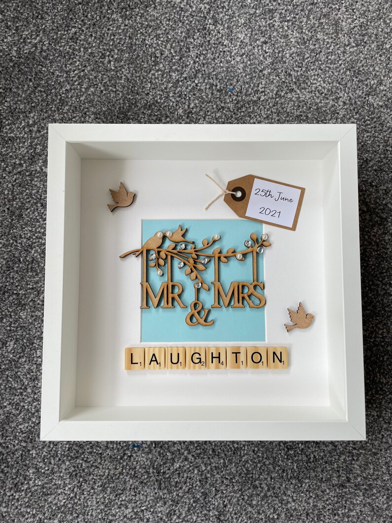 Wedding Day Gift, Wedding Day Frame, Personalised Frame, Gift for ...