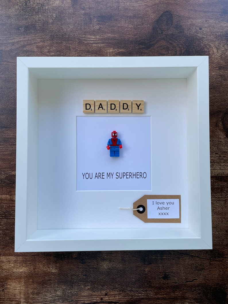 Daddy Superhero Frame Daddy Frame Fathers Day Gift Fathers - Etsy