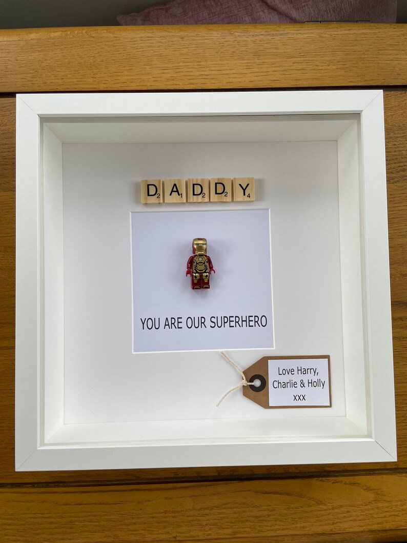 Daddy Superhero Frame Daddy Frame Fathers Day Gift Fathers - Etsy