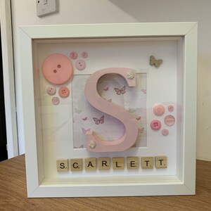 Birthday Frame New Baby Frame Personalised Frame Baby Girl - Etsy
