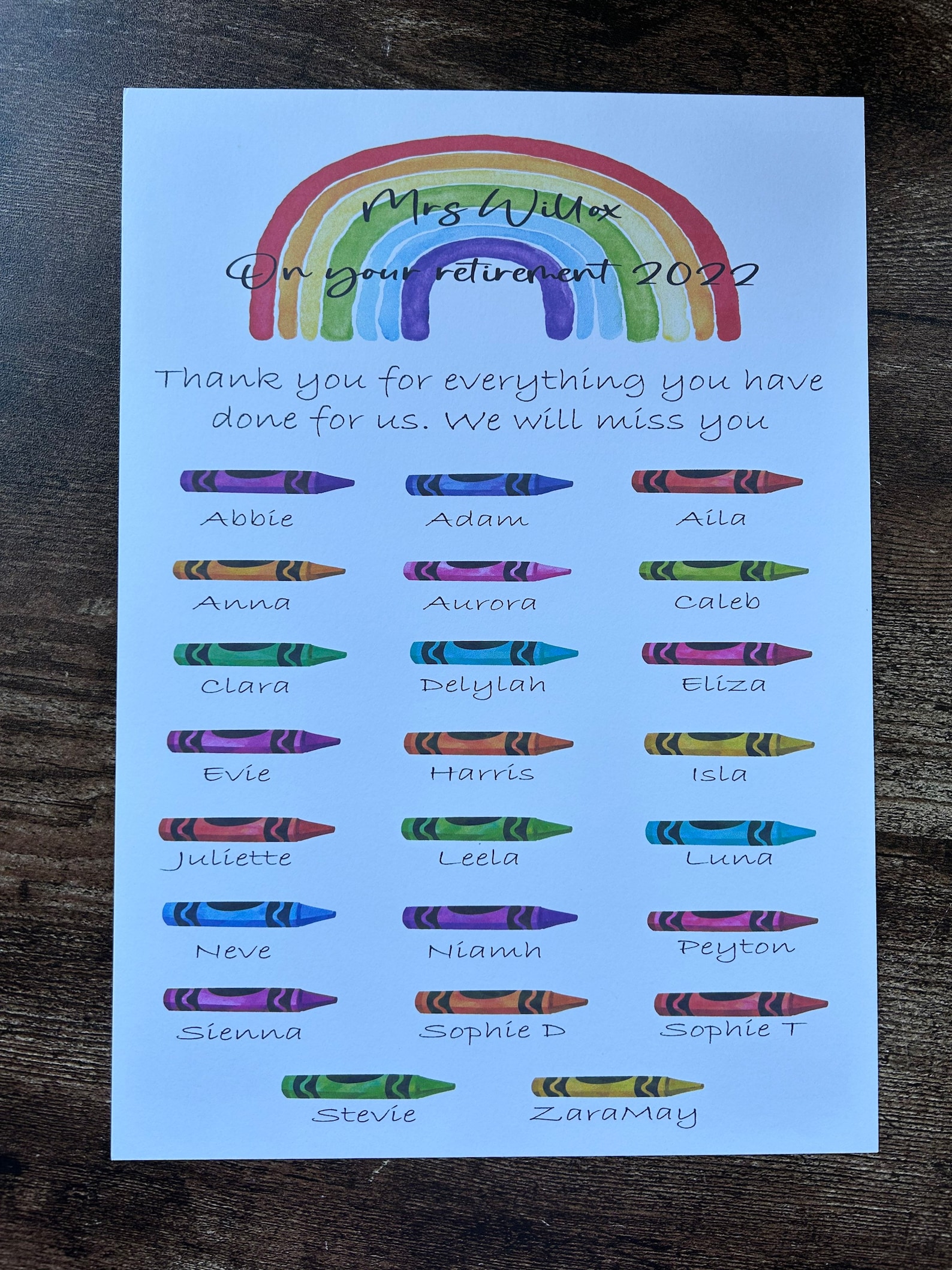 Teacher Gift Teacher Print Retirement Gift Retirement Gift - Etsy UK