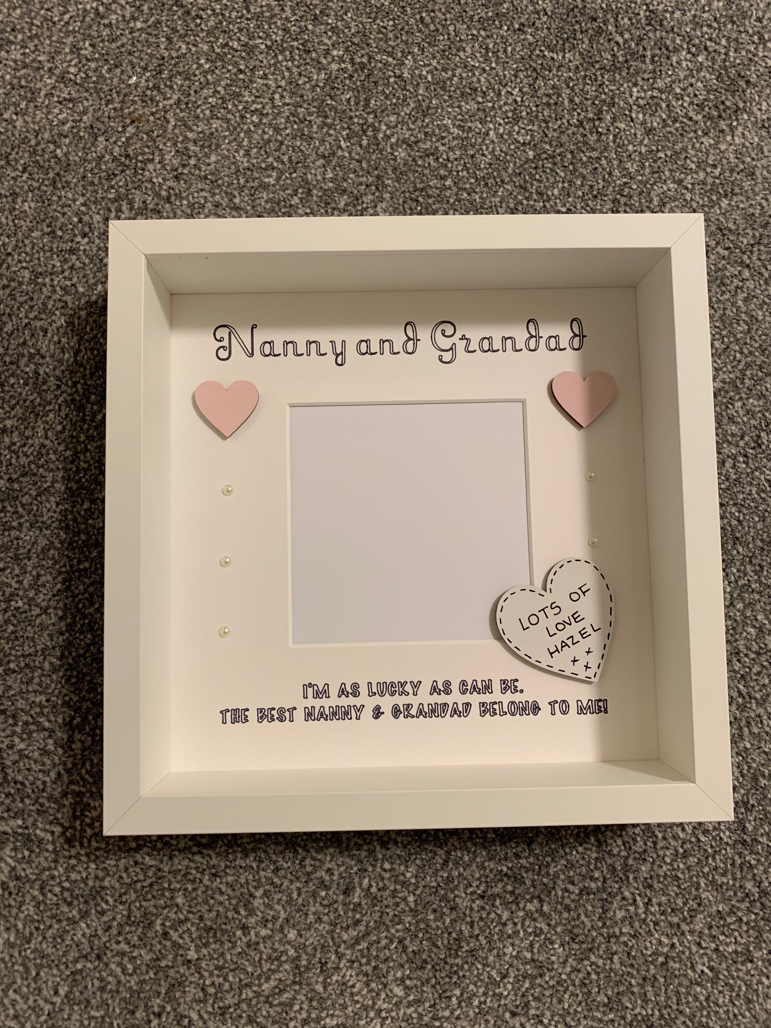 Personalised Nanny and Grandad Frame, Mothers Day Frame, Gift for ...
