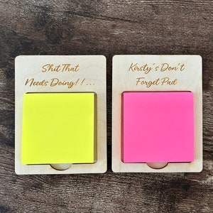 Post It Note Holder, Post It Holder, Personalised Post It Holder, Funny ...