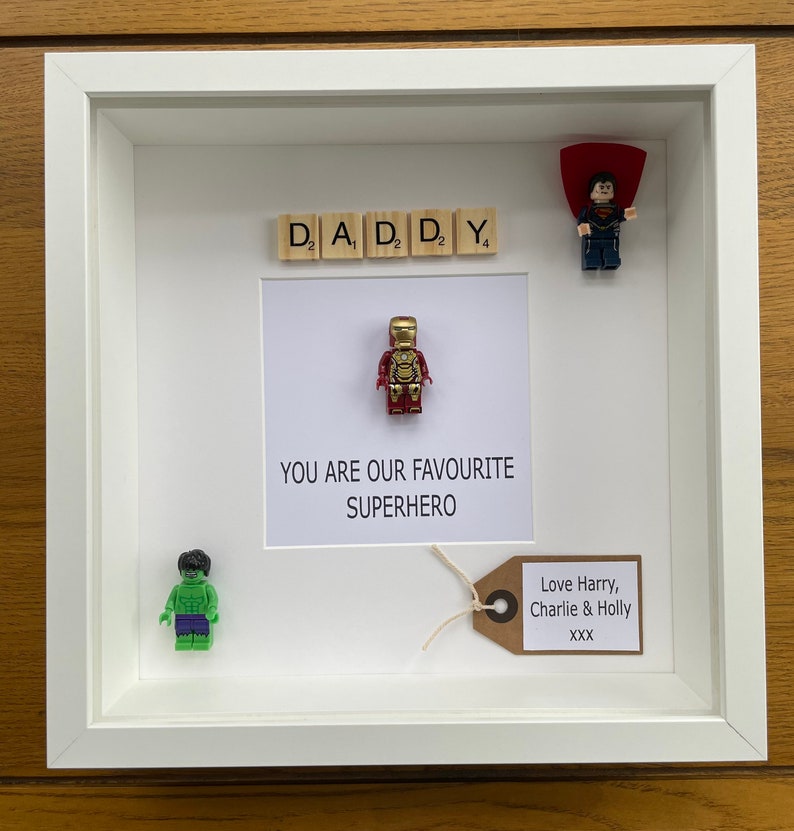 Daddy Superhero Frame Daddy Frame Fathers Day Gift Fathers - Etsy UK