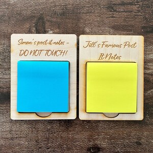 Post It Note Holder, Post It Holder, Personalised Post It Holder, Funny ...