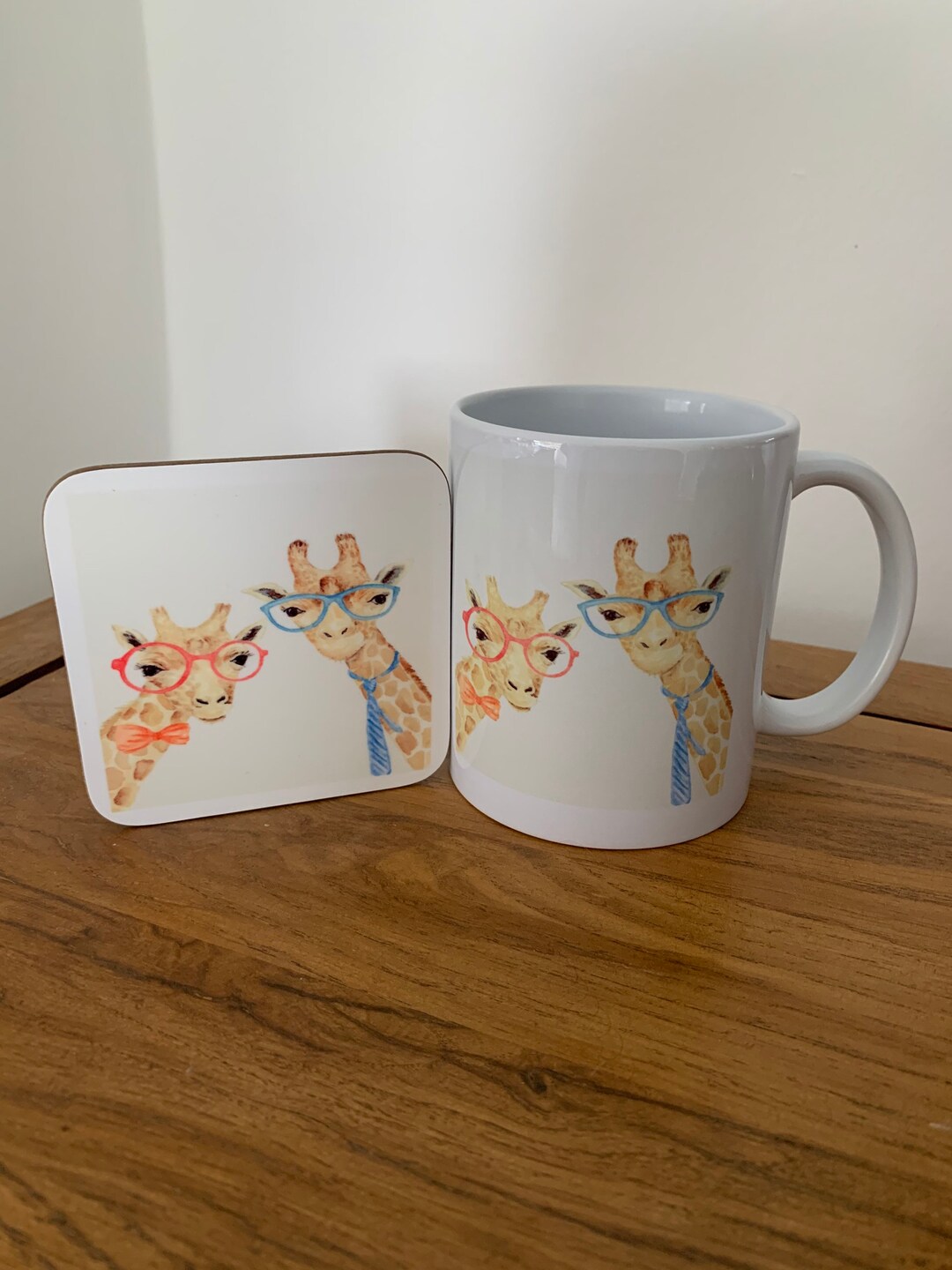 Giraffe Mug And Coaster, Giraffe Mug, Giraffe, Giraffe Gift, Birthday ...