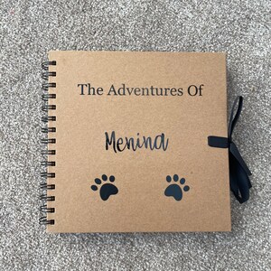 Personalised Dog Scrapbook, Dog Photo Album, New Puppy Gift, Cat ...