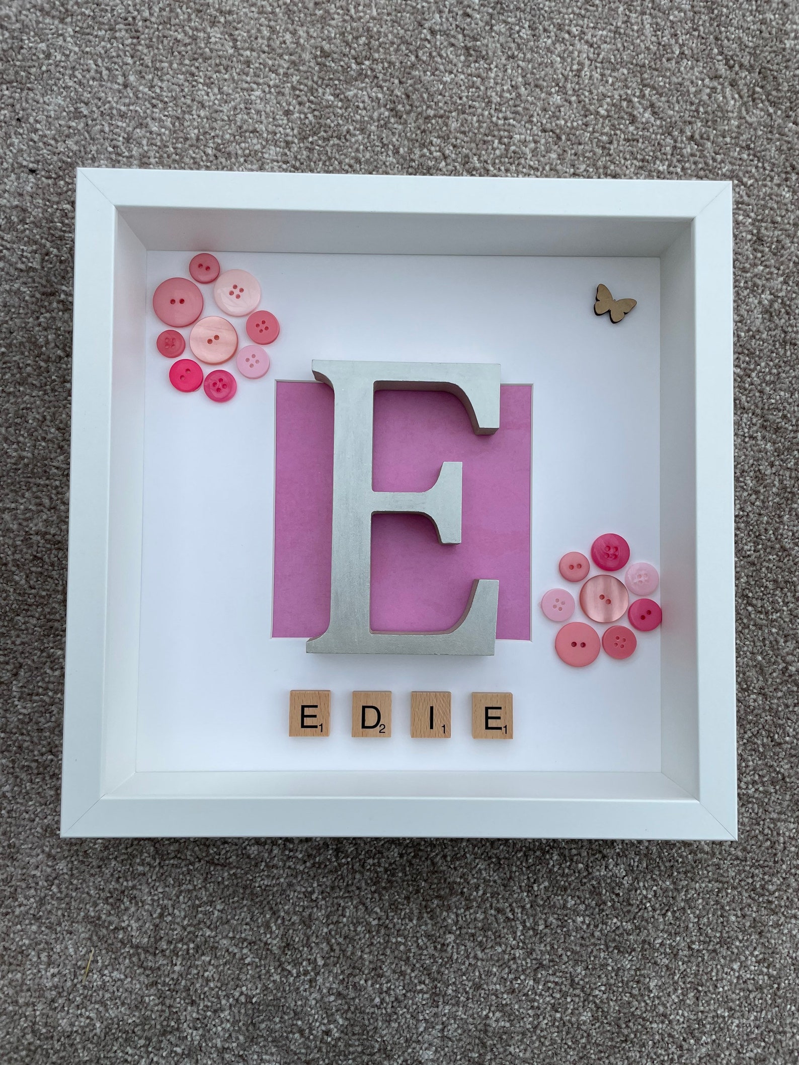 Birthday Frame New Baby Frame Personalised Frame Baby Girl - Etsy