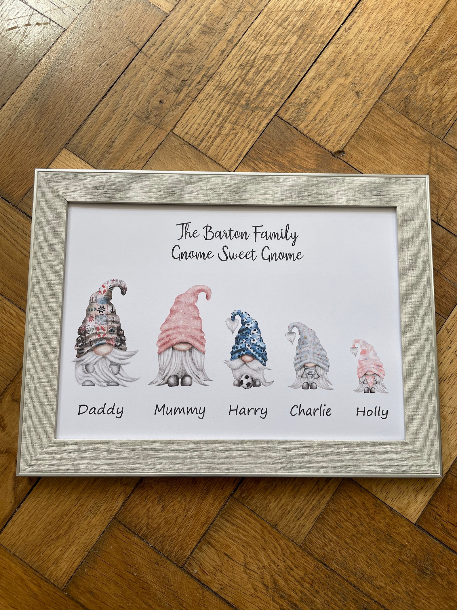 Gnome Frame Gnome Picture Gnome Gift Family Gift A4 Print - Etsy UK