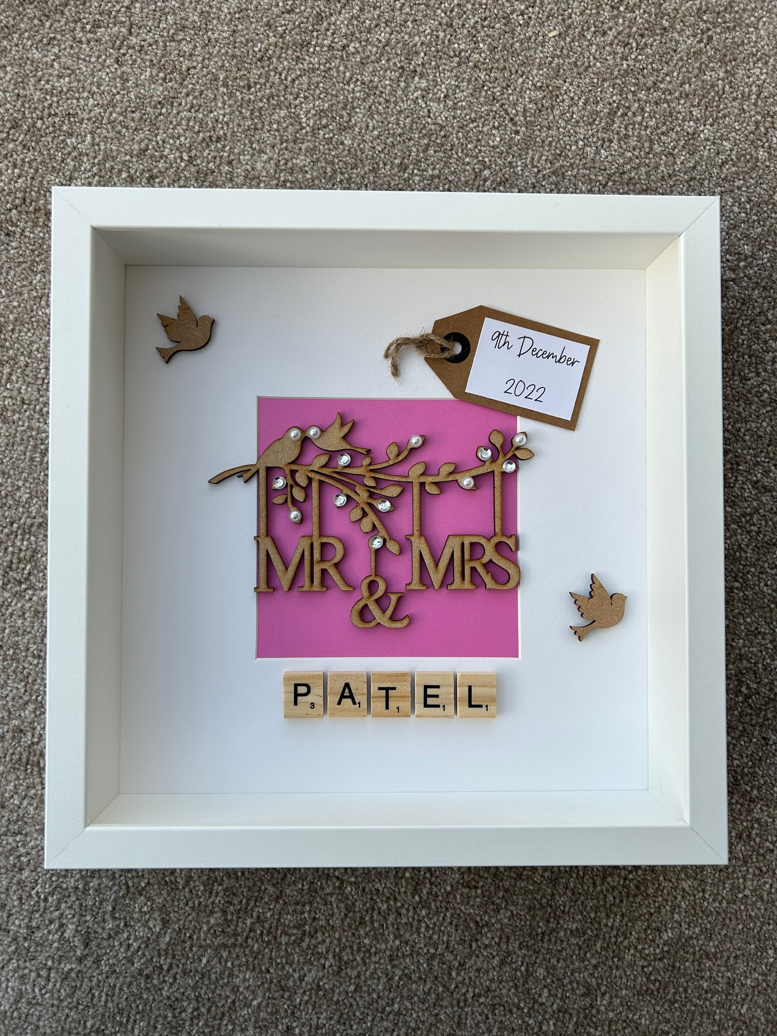 Wedding Day Gift Wedding Day Frame Personalised Frame Gift - Etsy