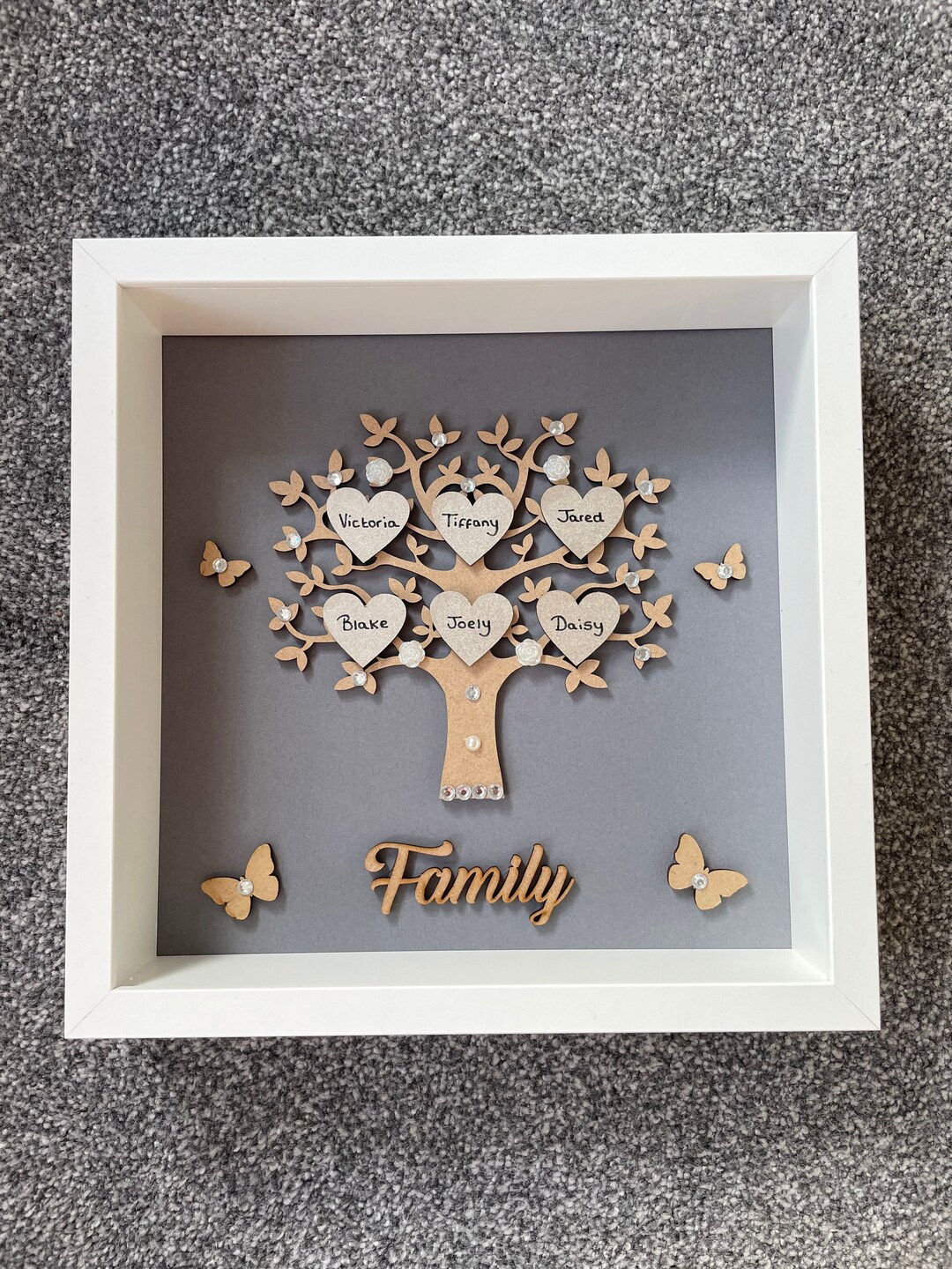 Family Tree Frame, Family Gift, Family Frame, Family Tree Gift ...
