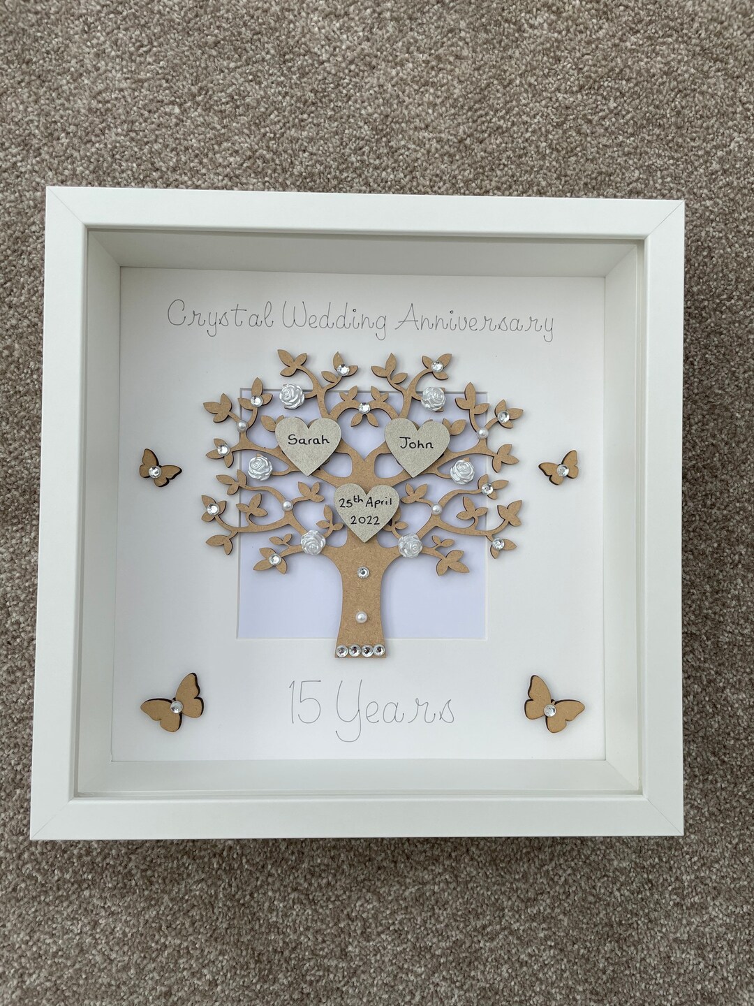 Crystal Wedding Anniversary Gift, Crystal Wedding Gift, Crystal Wedding ...