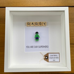 Daddy Superhero Frame, Daddy Frame, Fathers Day Gift, Fathers Day Frame ...