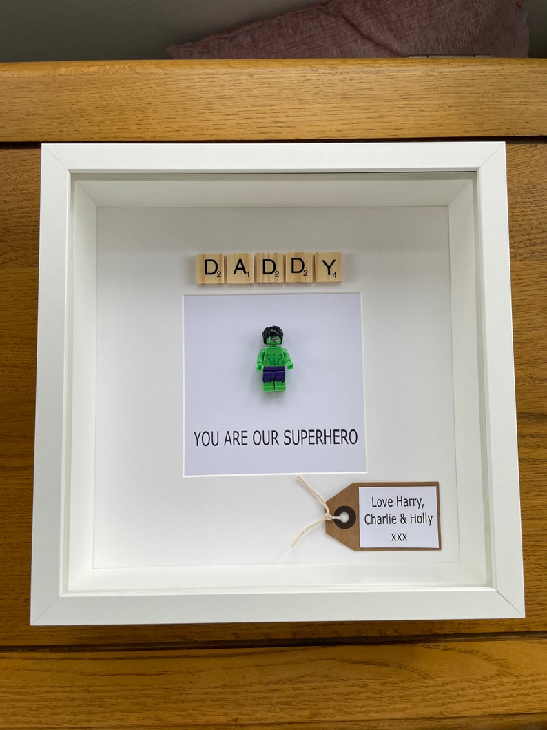 Daddy Superhero Frame Daddy Frame Fathers Day Gift Fathers - Etsy