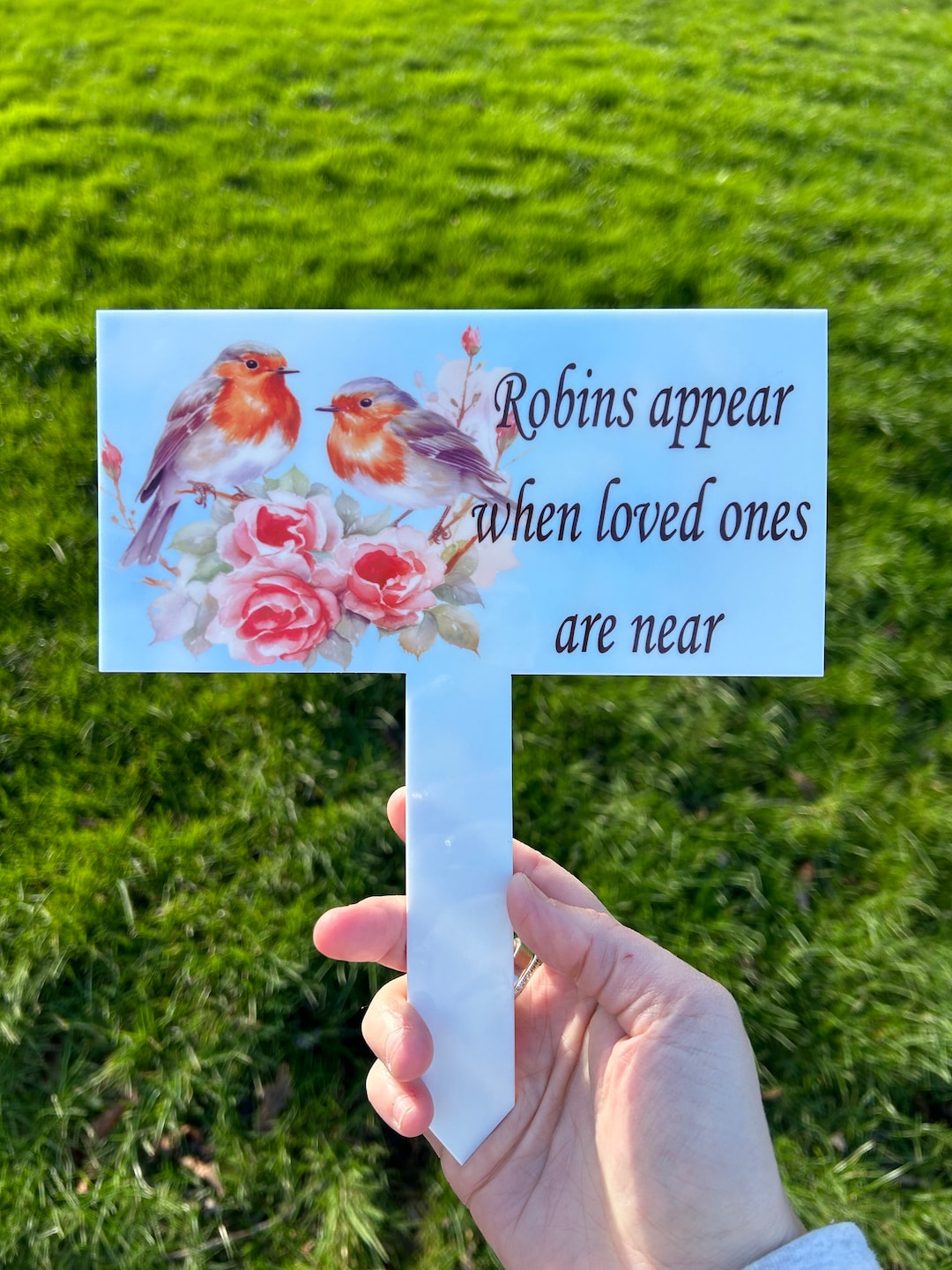 Robin Grave Marker, Grave Marker, Grave Marker for Mum, Grave Marker ...