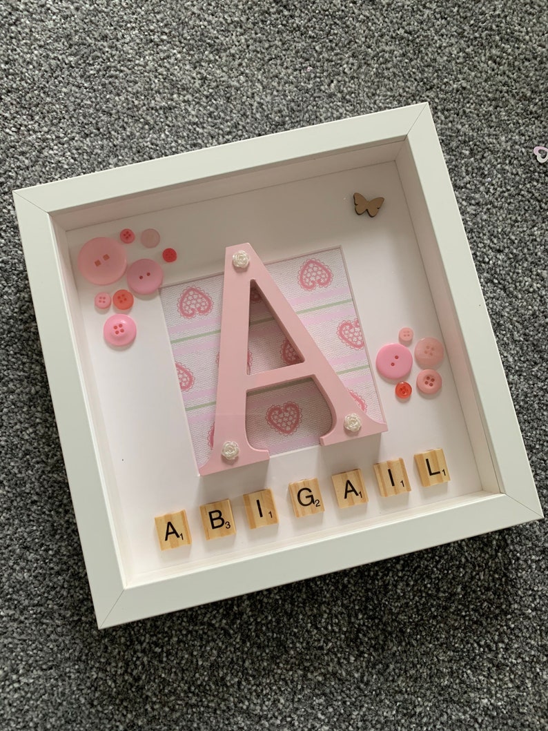 Birthday Frame New Baby Frame Personalised Frame Baby Girl | Etsy
