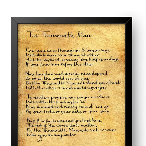 If Rudyard Kipling - Etsy UK