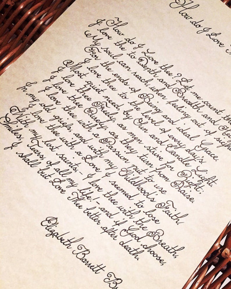 Handwritten Calligraphy Letter Handwriting Service Calligraphy