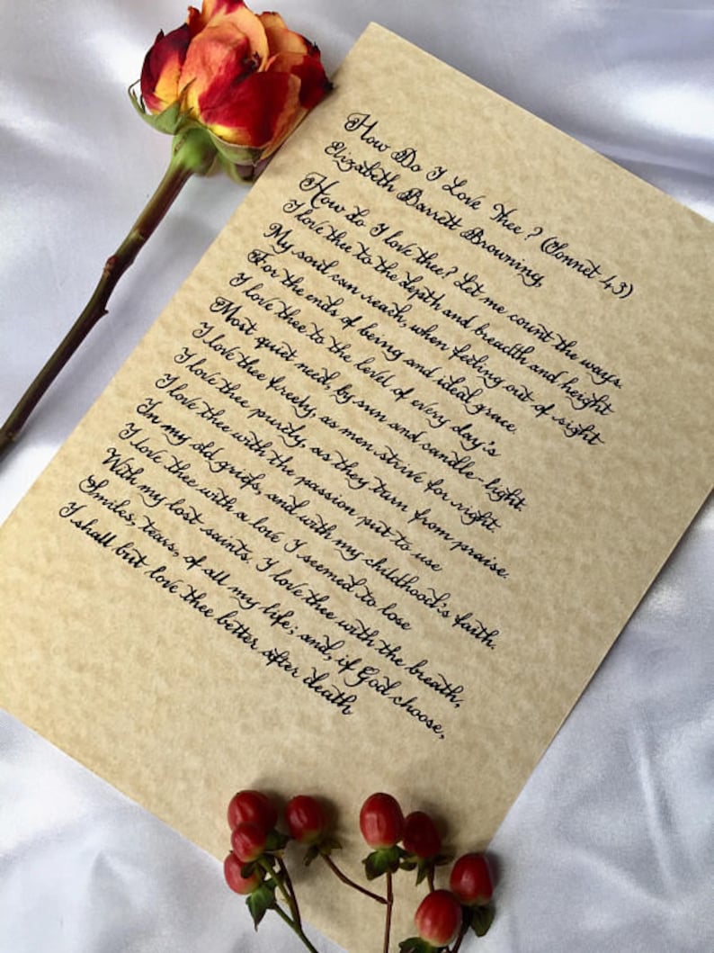 How Do I Love Thee? Poem, Sonnet 43 Elizabeth Barrett Browning, How Do ...