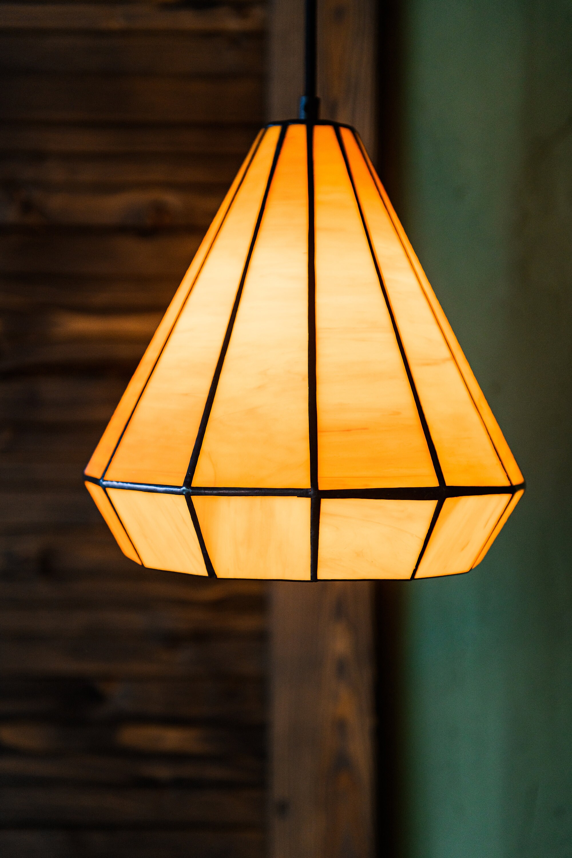 Stained Glass Light / Color Pendant Light / Light Fixtures / - Etsy