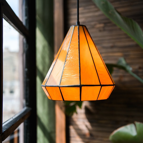 Stained Glass Light Fixture - Etsy
