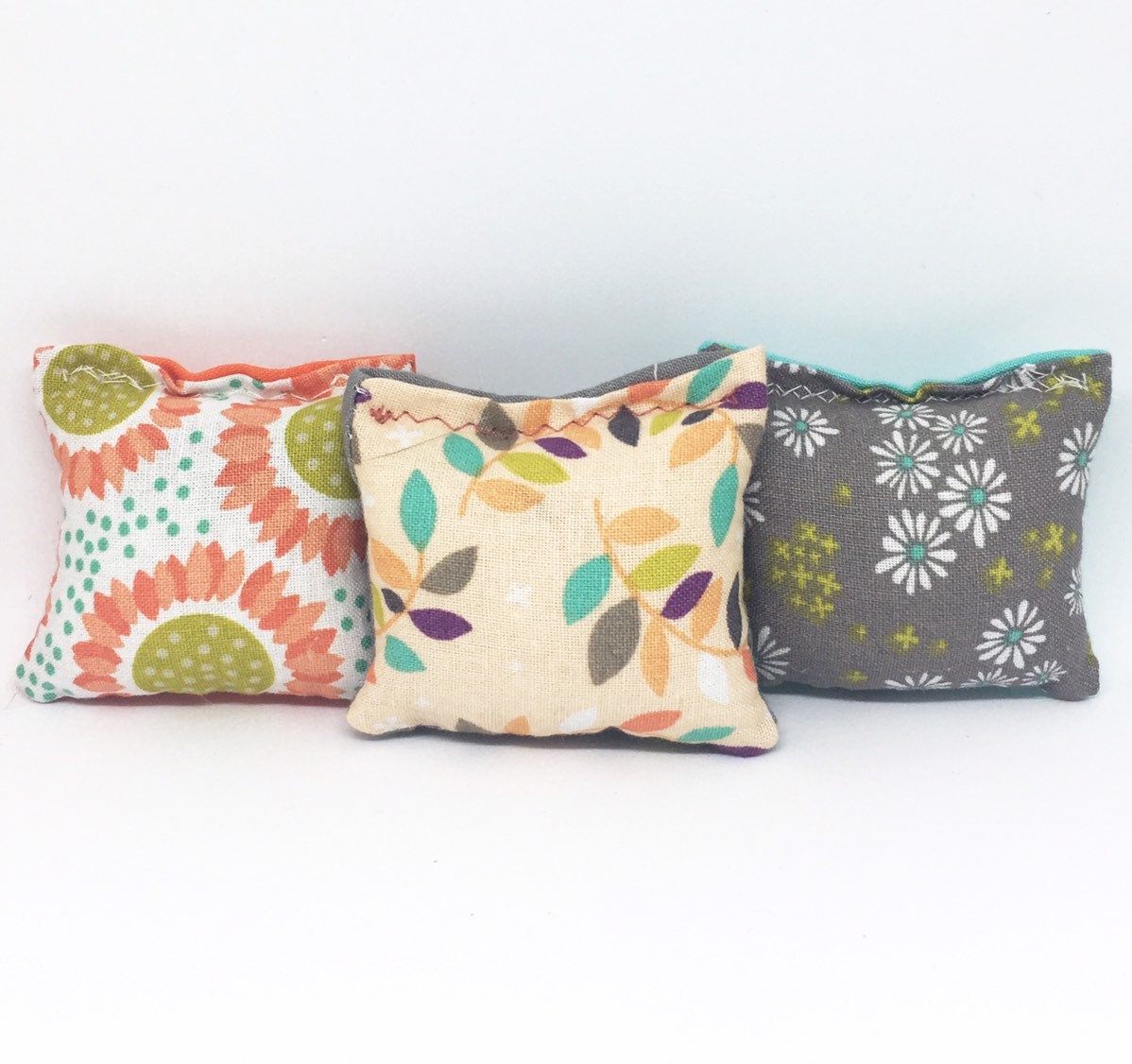 MINI Catnip Pillows - Flower Prints, Set of 3, Made With Organic Catnip ...