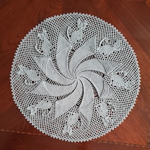 Shadow Cat Pinwheel Doily Pattern - Etsy