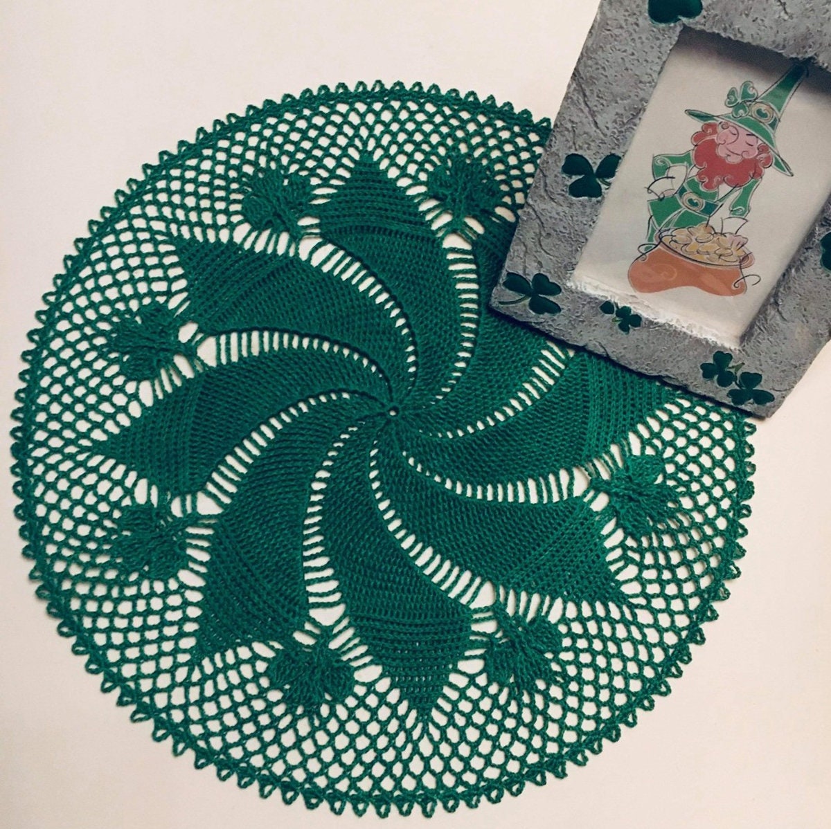 Shamrock Pinwheel Doily Pattern - Etsy