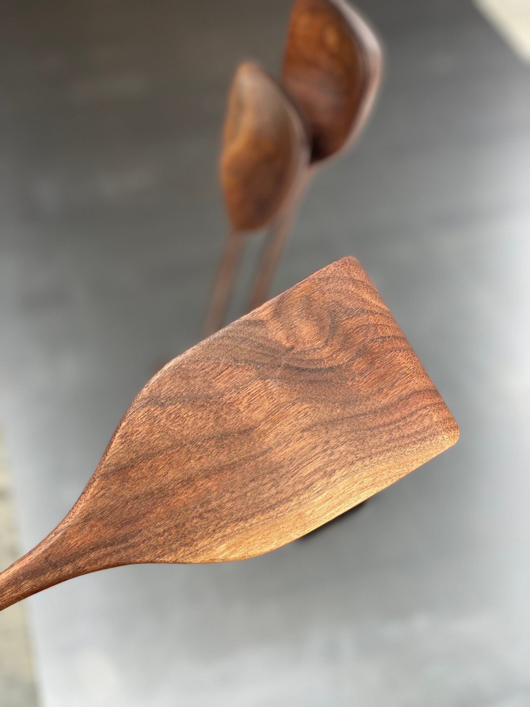 Kitchen Utensils | Wooden | Walnut | Hand Carved - Etsy