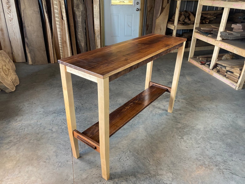 Sofa Table | Walnut | Maple | Entryway Table | Joinery | No Fasteners ...