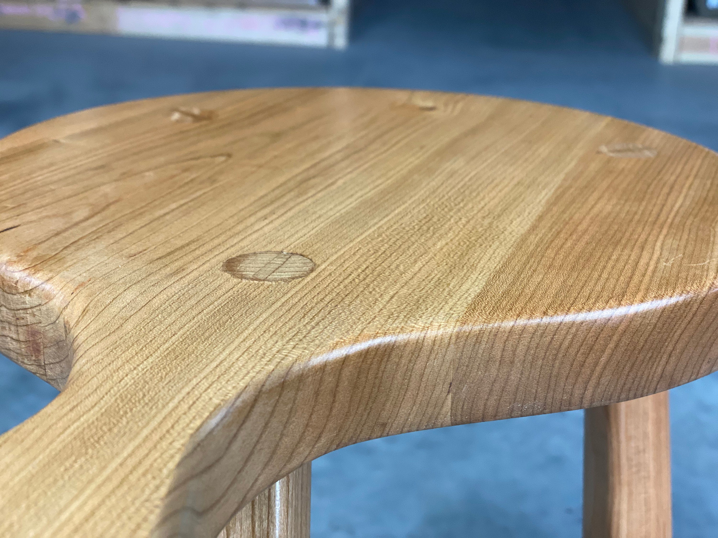 Milk Stool | Cherry Wood | Foot Stool | Plant Stand - Etsy