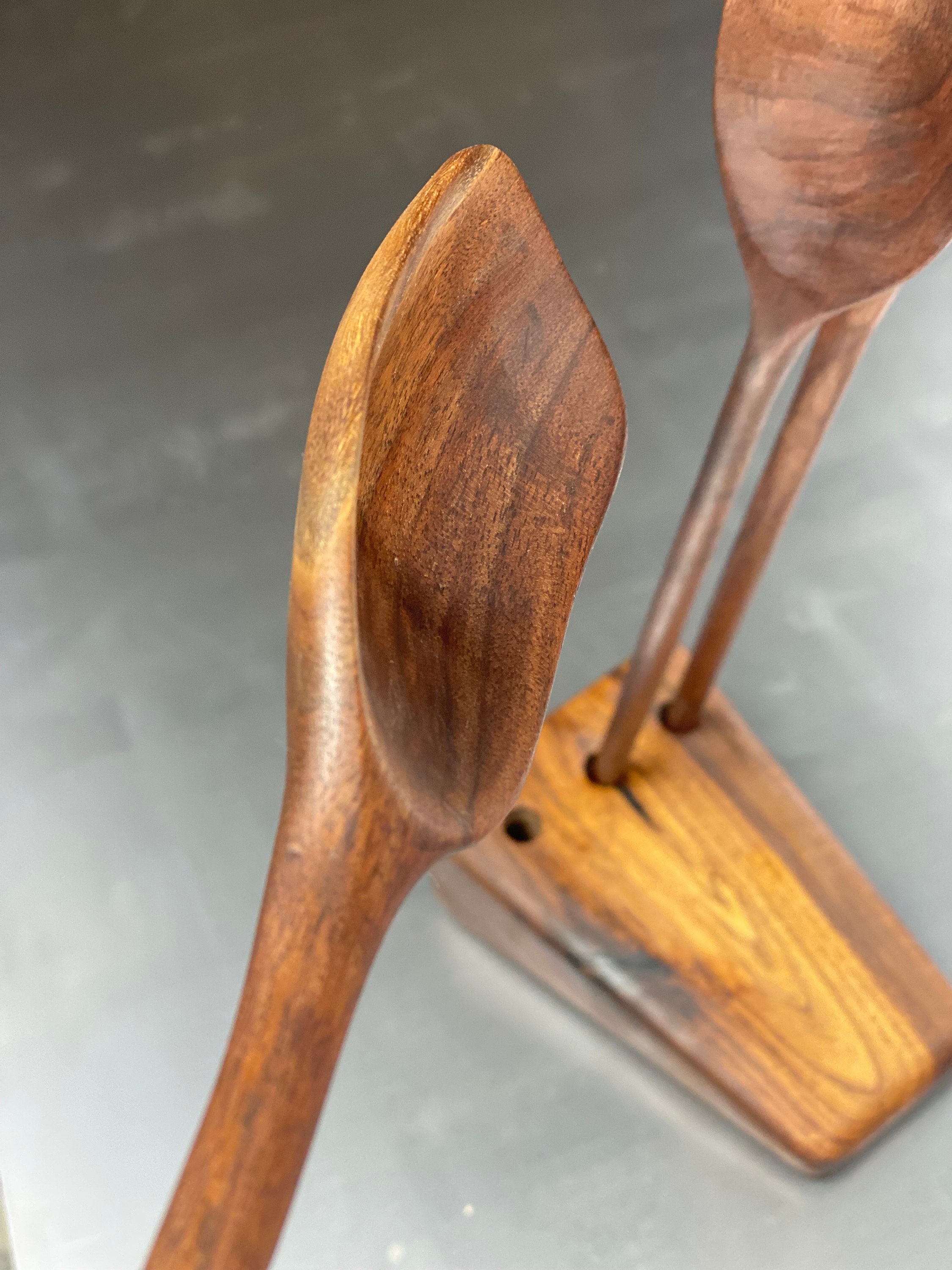 Kitchen Utensils | Wooden | Walnut | Hand Carved - Etsy