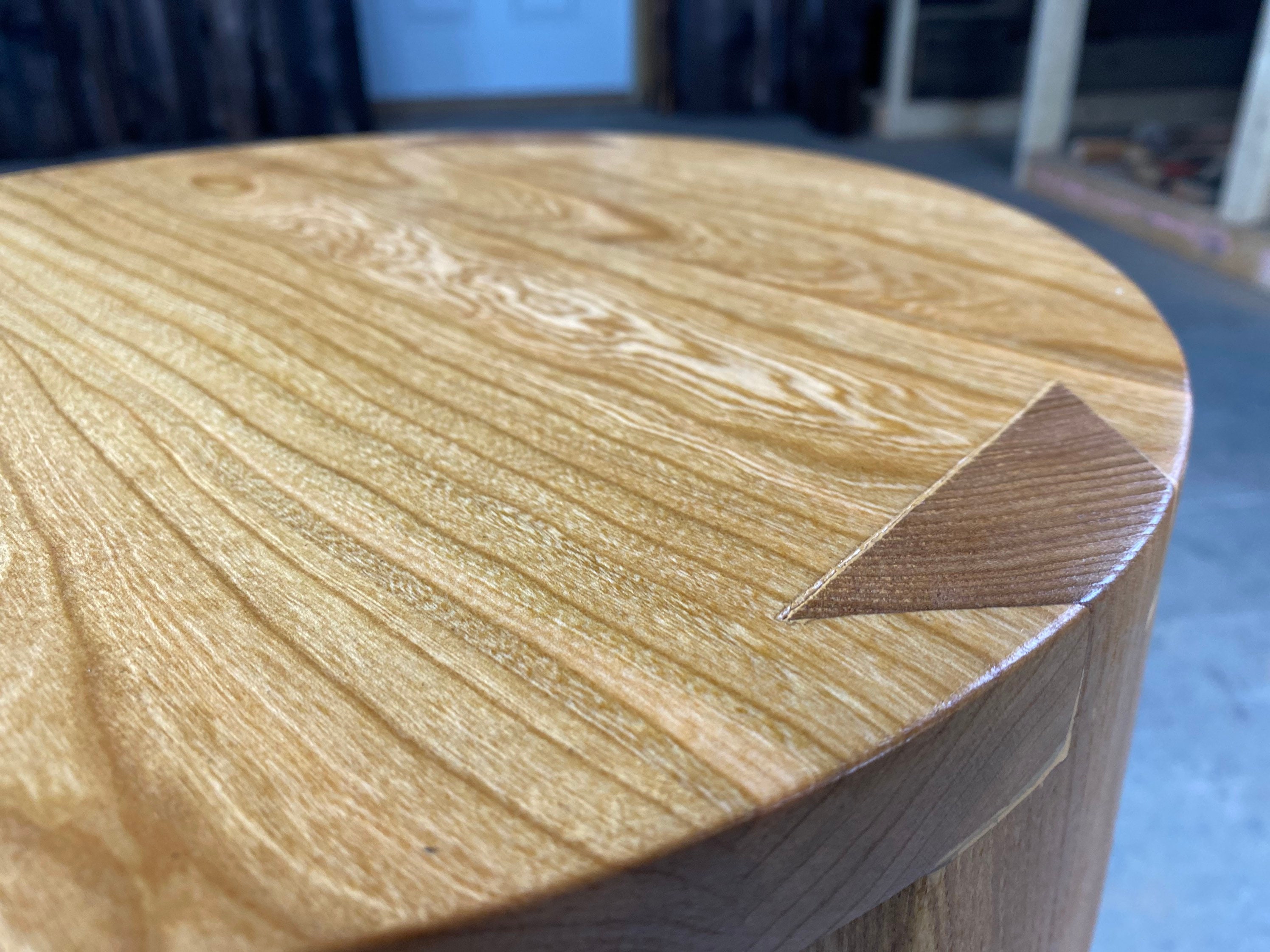 Round End Table | Circle | Cherry | Wood | Dovetail | Handmade ...