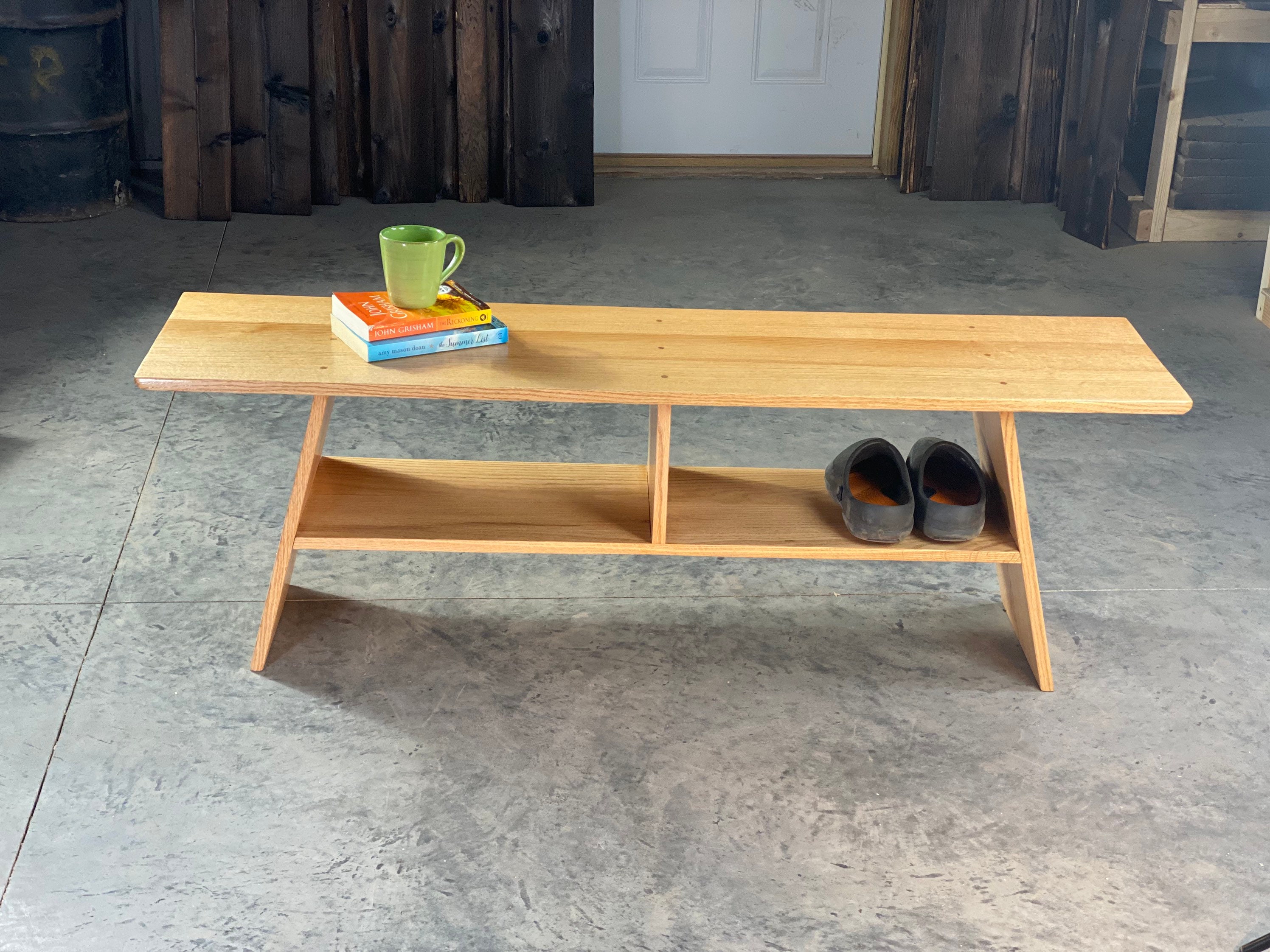 Bench Wood Solid Oak Entry Bench No Nails Handmade - Etsy