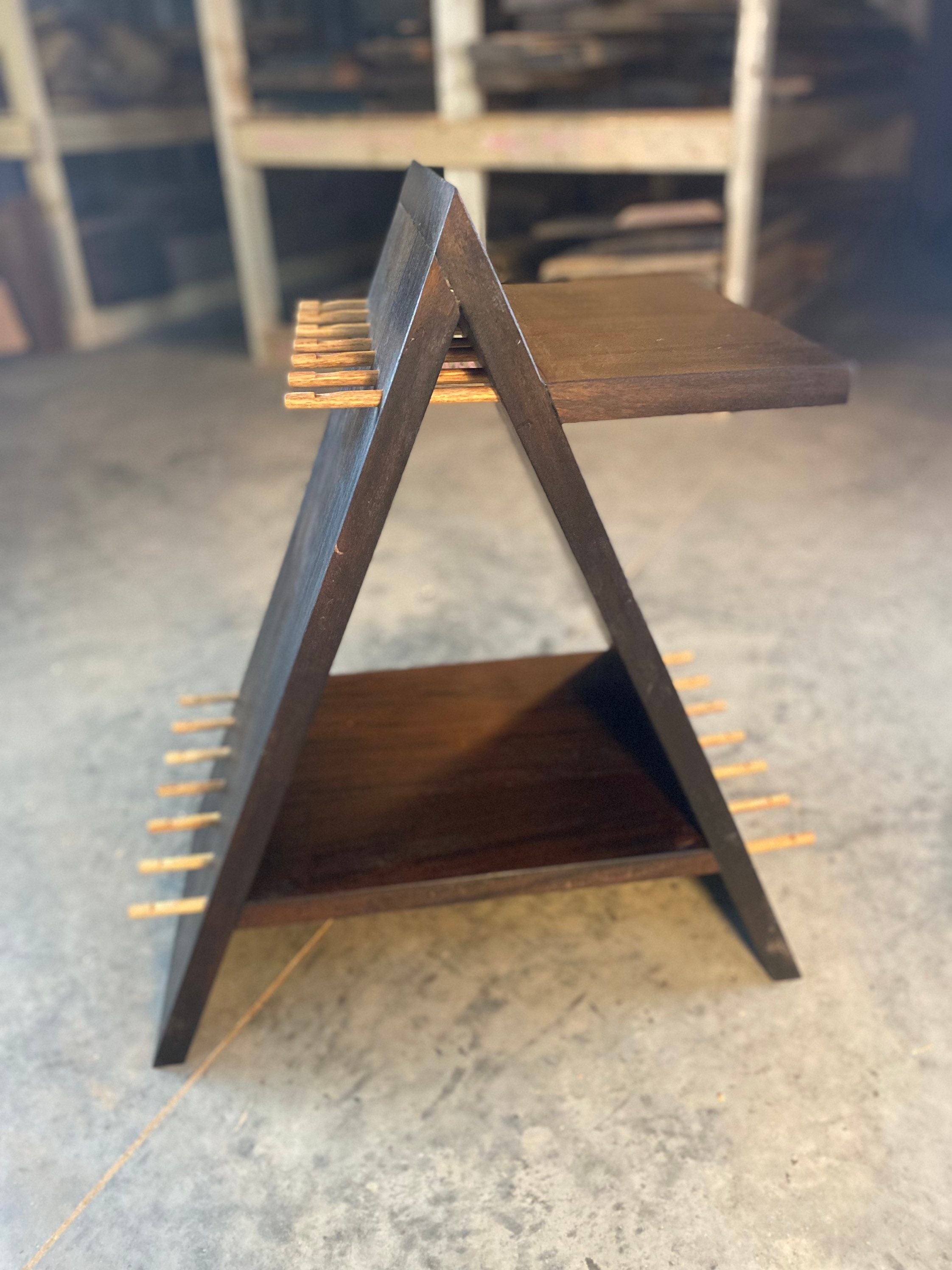 End Table Burnt Teak Wood Sho Sugi Ban Unique Sofa Table Night Stand - Etsy