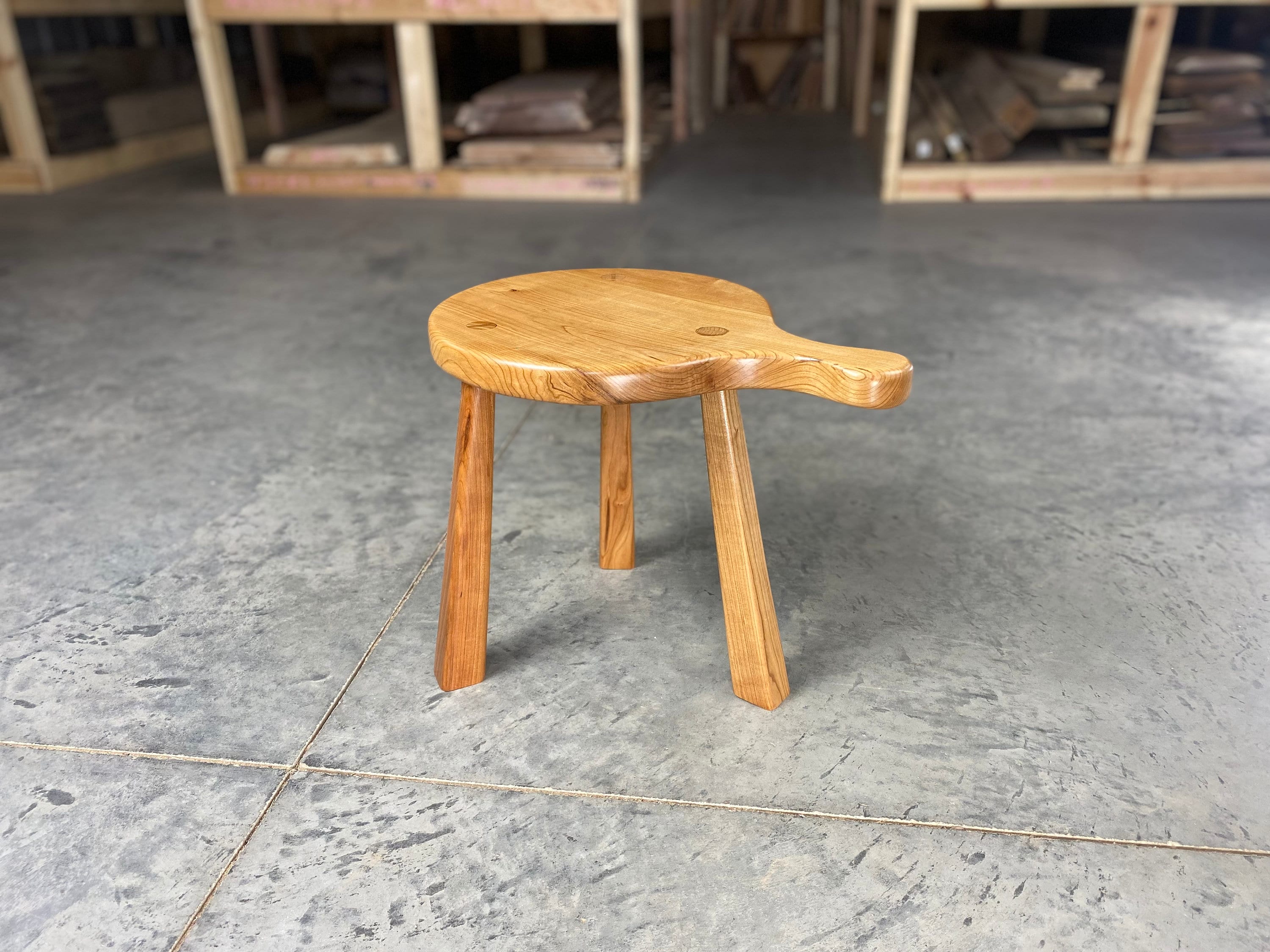 Milk Stool Cherry Wood Foot Stool Plant Stanf - Etsy