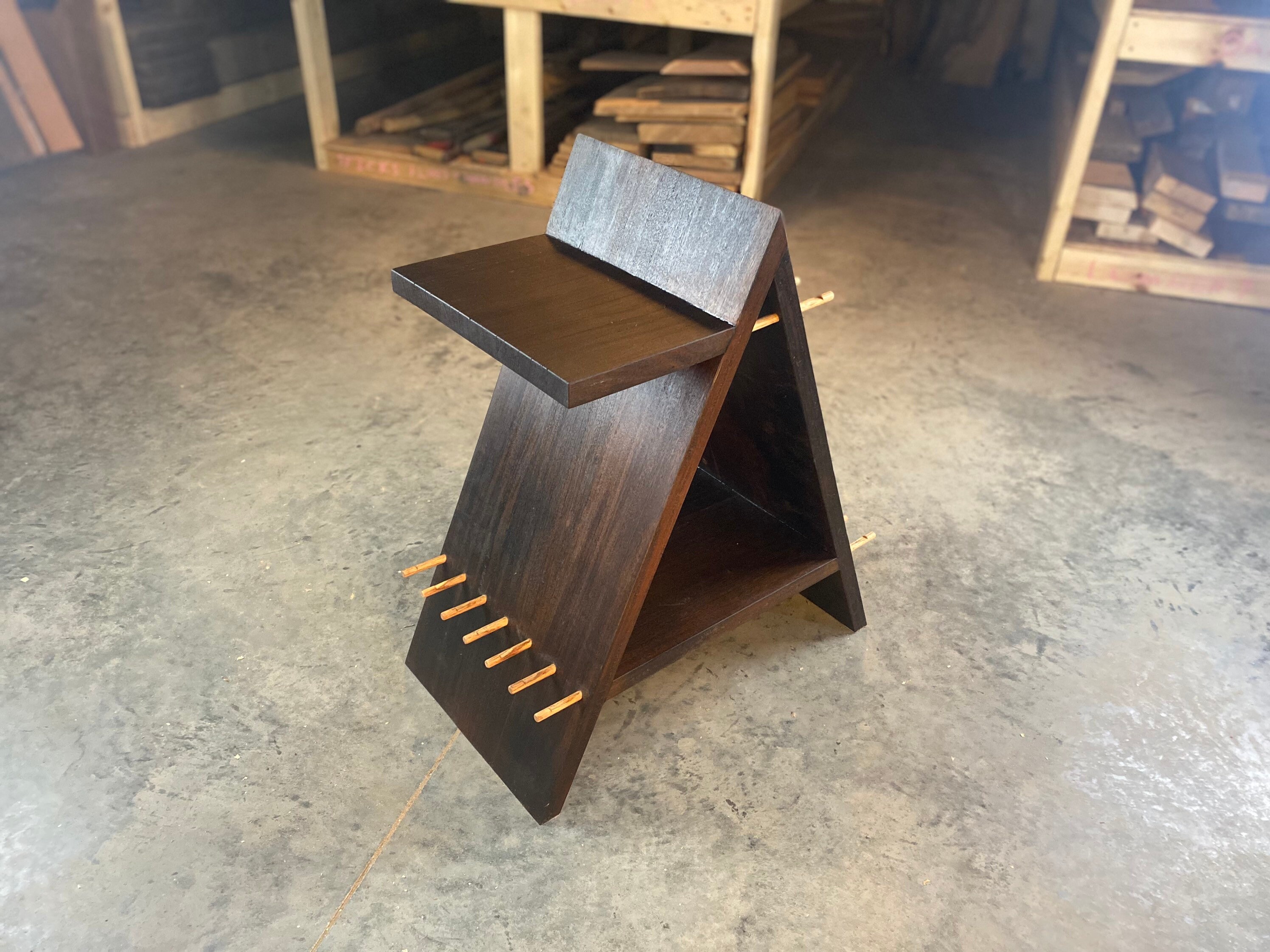 End Table Burnt Teak Wood Sho Sugi Ban Unique Sofa Table Night Stand - Etsy