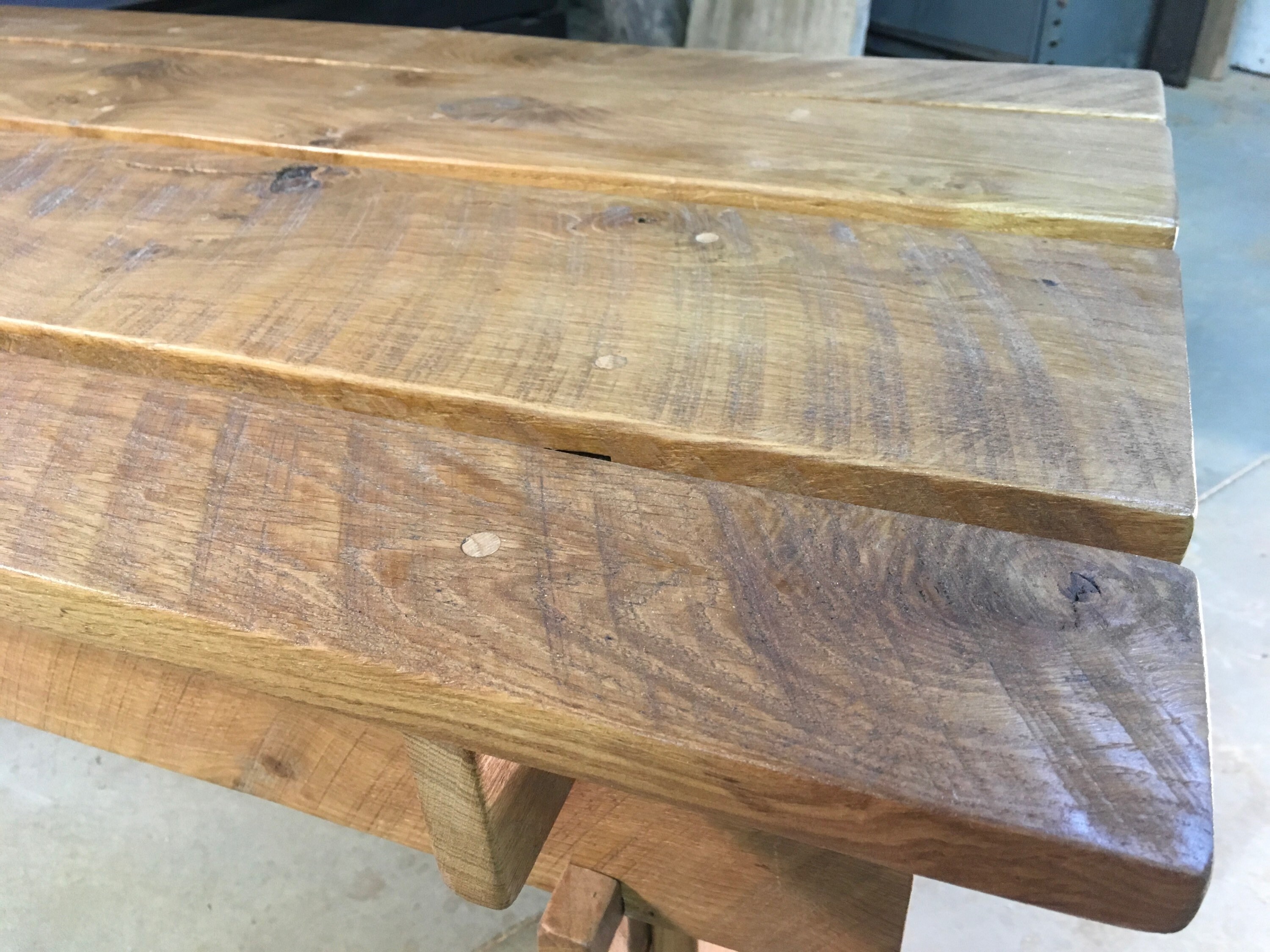 Oak Japanese Style Bench: Handcrafted Joinery Only Wood Garden ...